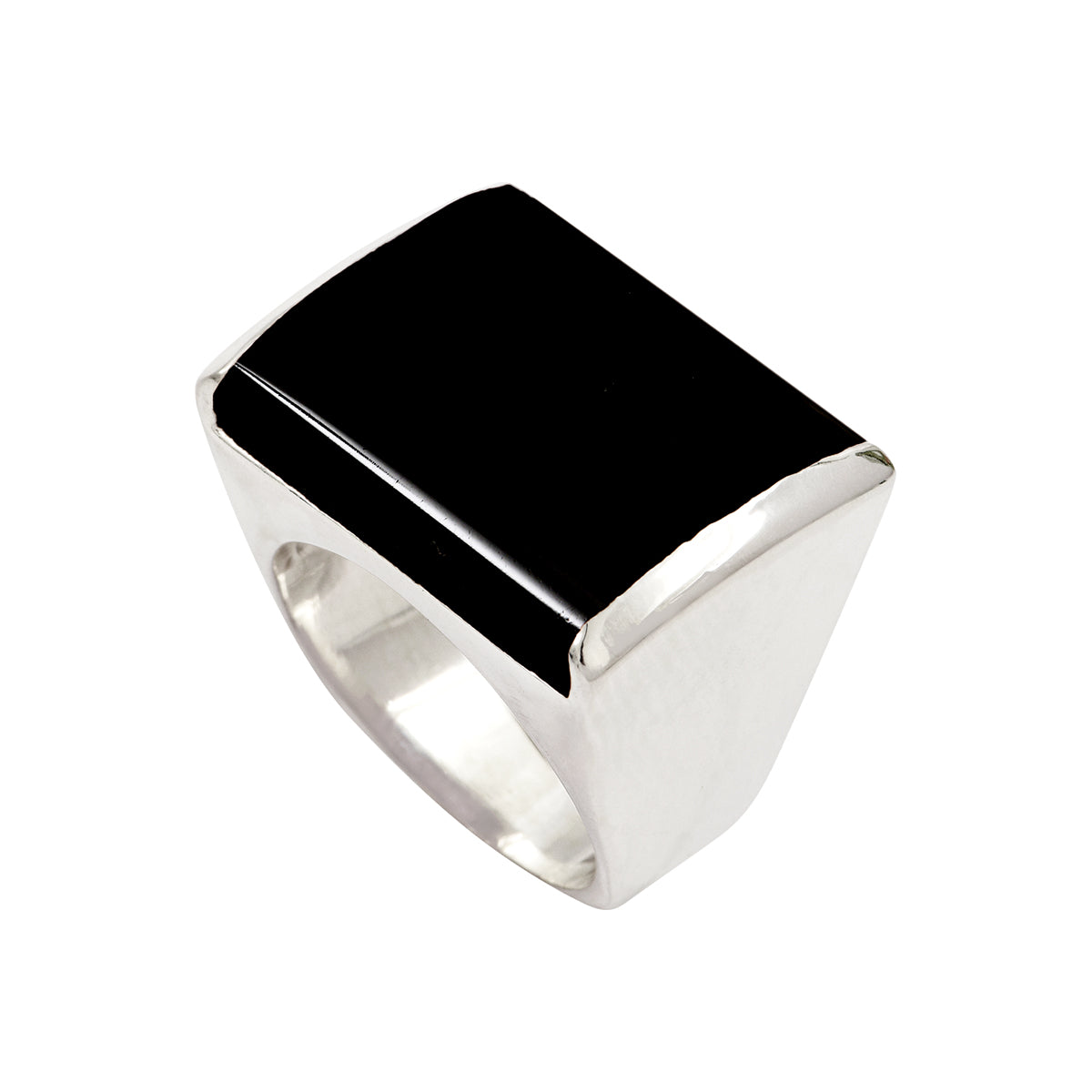 Onyx Signet Ring – Clio Blue Bijoux